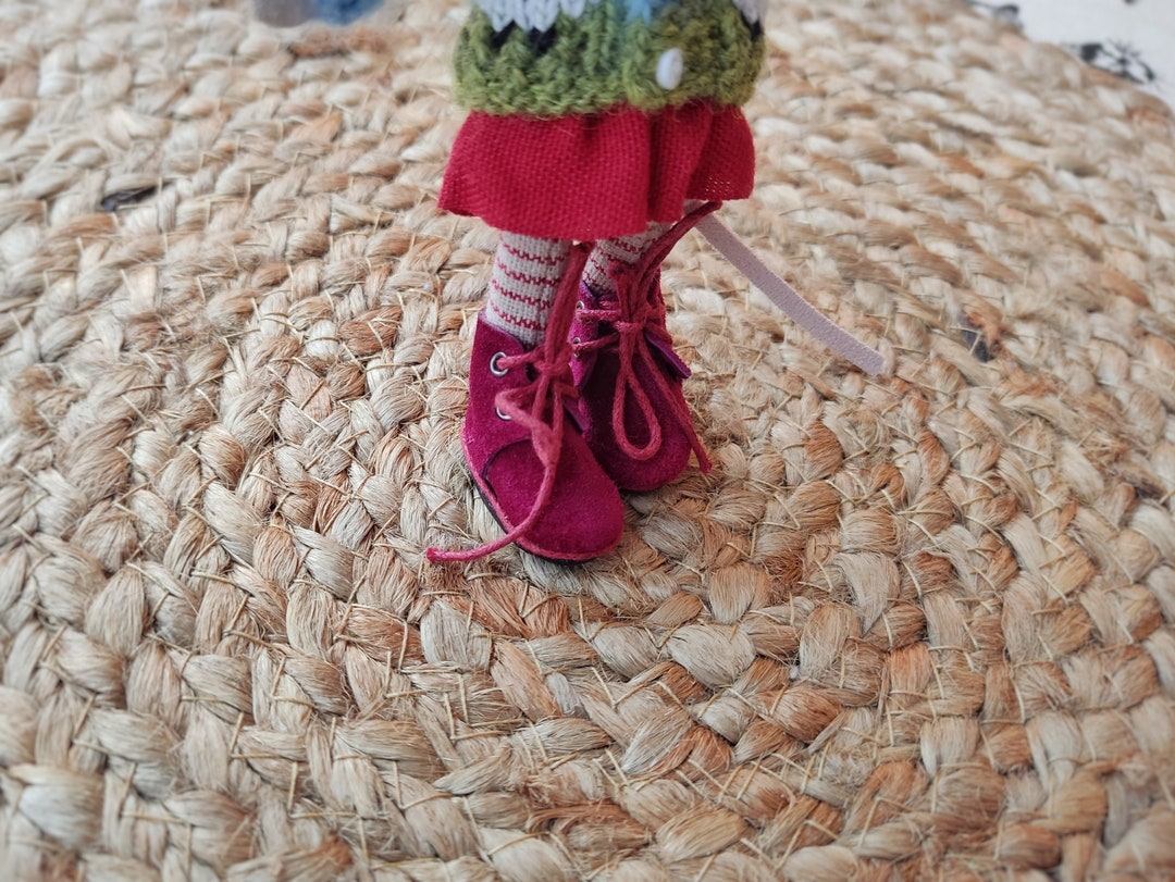Suede Boots for Big Brother Maileg Mouse, Leather Shoes for Big Sister ...