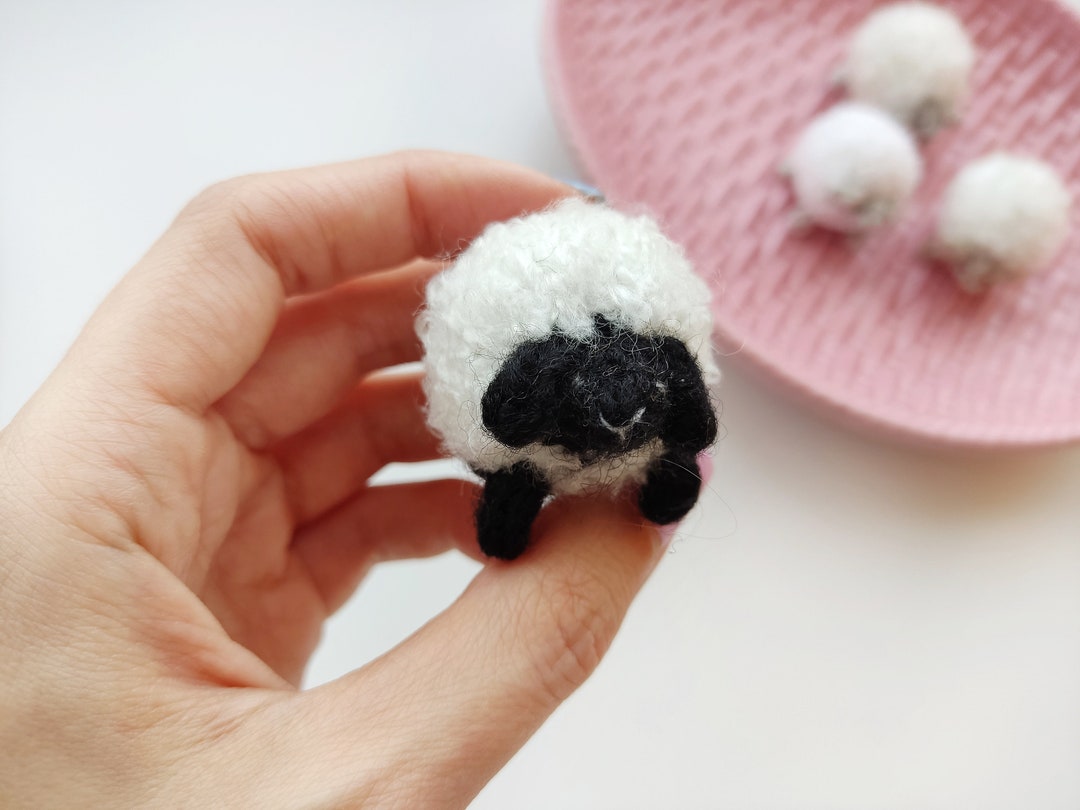 Miniature White Sheep With Black Muzzle as Easter Gift / Pet Friend for ...