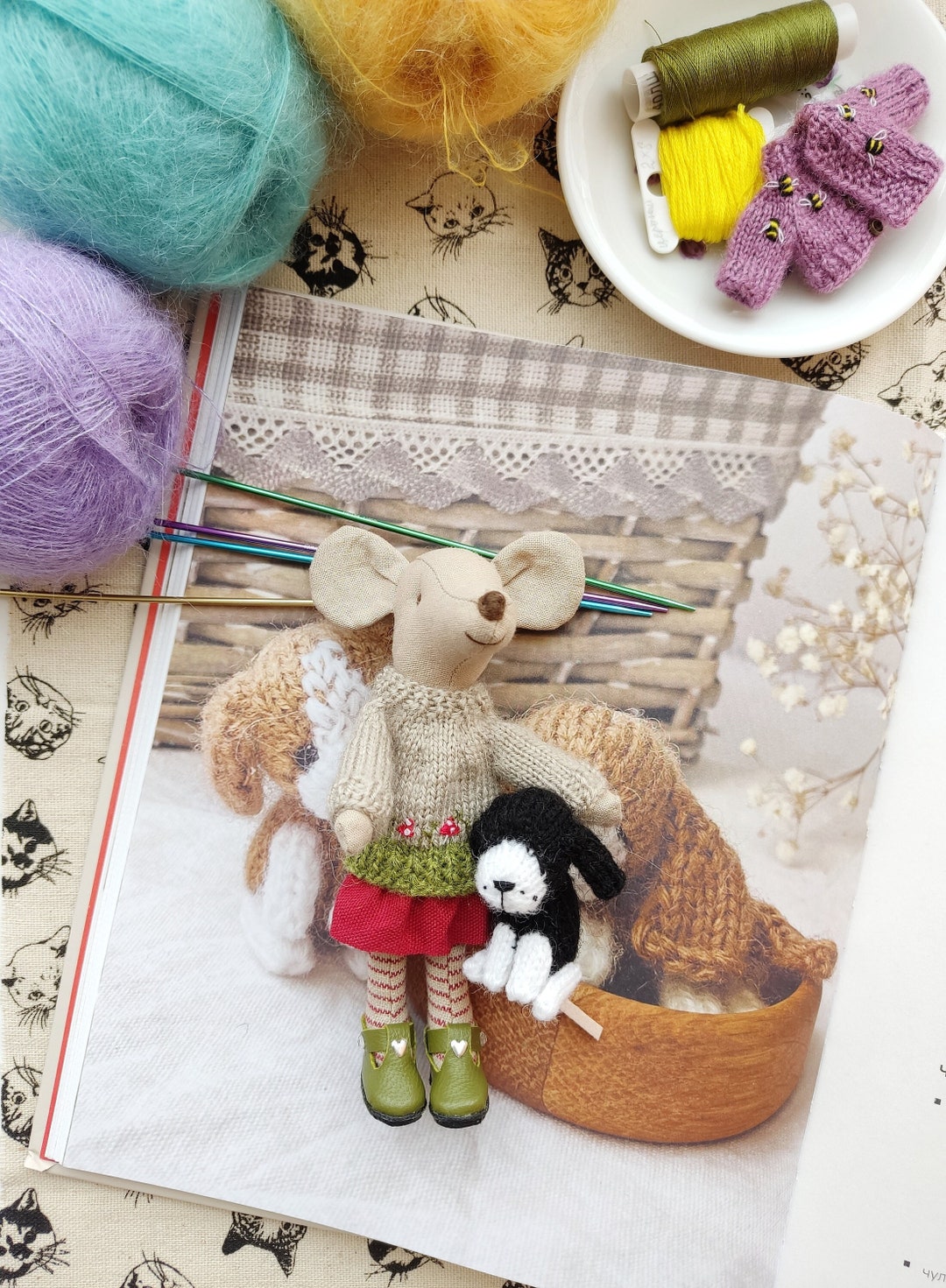 Miniature Black Labrador Retriever Puppy for Maileg Mouse / Bernese ...