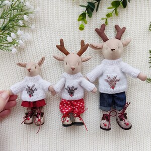 Tiny Deer Boots for Maileg Mouse on Christmas / Size for Big, Little ...
