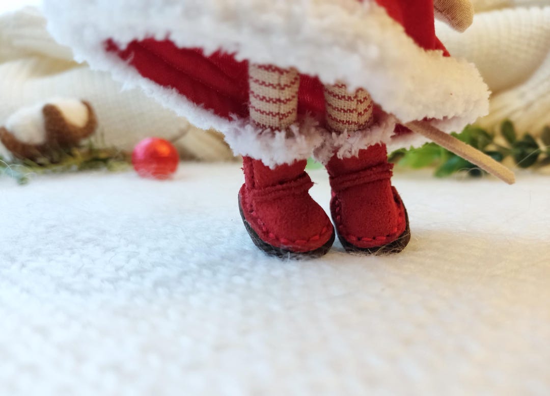 Santa Boots for Maileg Mouse Big or Little Sister on Christmas / Red ...