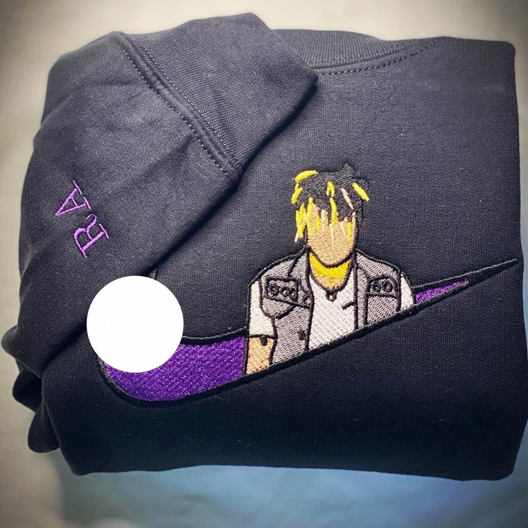 Embroidered Crewneck Sweatshirt Tribute Hoodie With 999 Cuff Sweatshirt ...