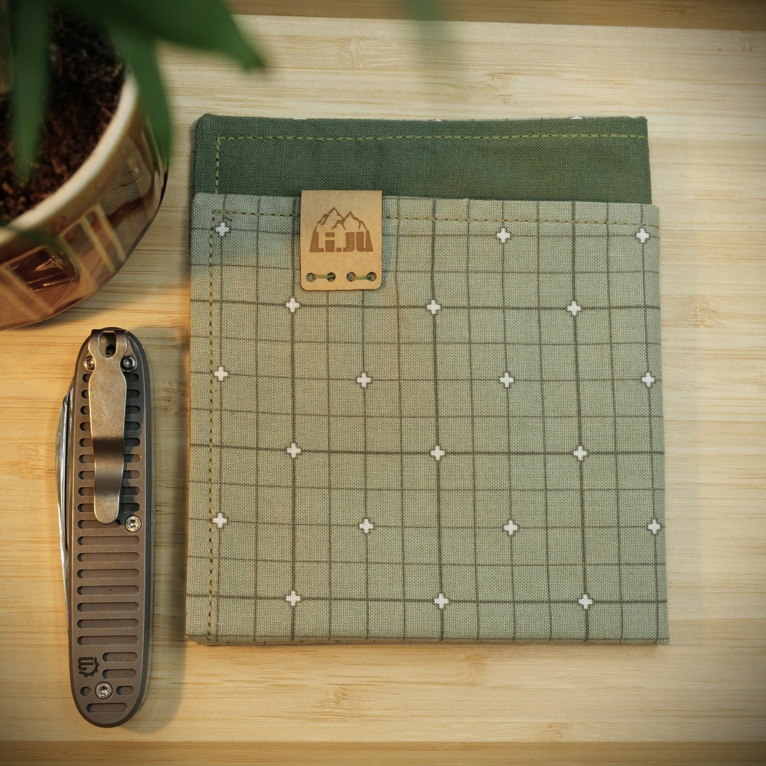HANDKERCHIEF - EDC-HANK - Little Crosses - Hand-sewn Edc Hank Made of ...
