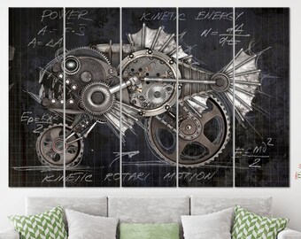 Steampunk Canvas Wall Art | Etsy