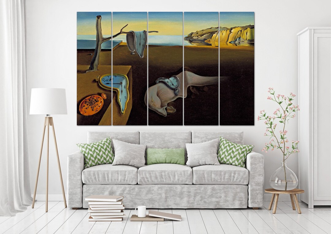 Melting Clocks Salvador Dali Wall Art, the Persistence of Memory ...
