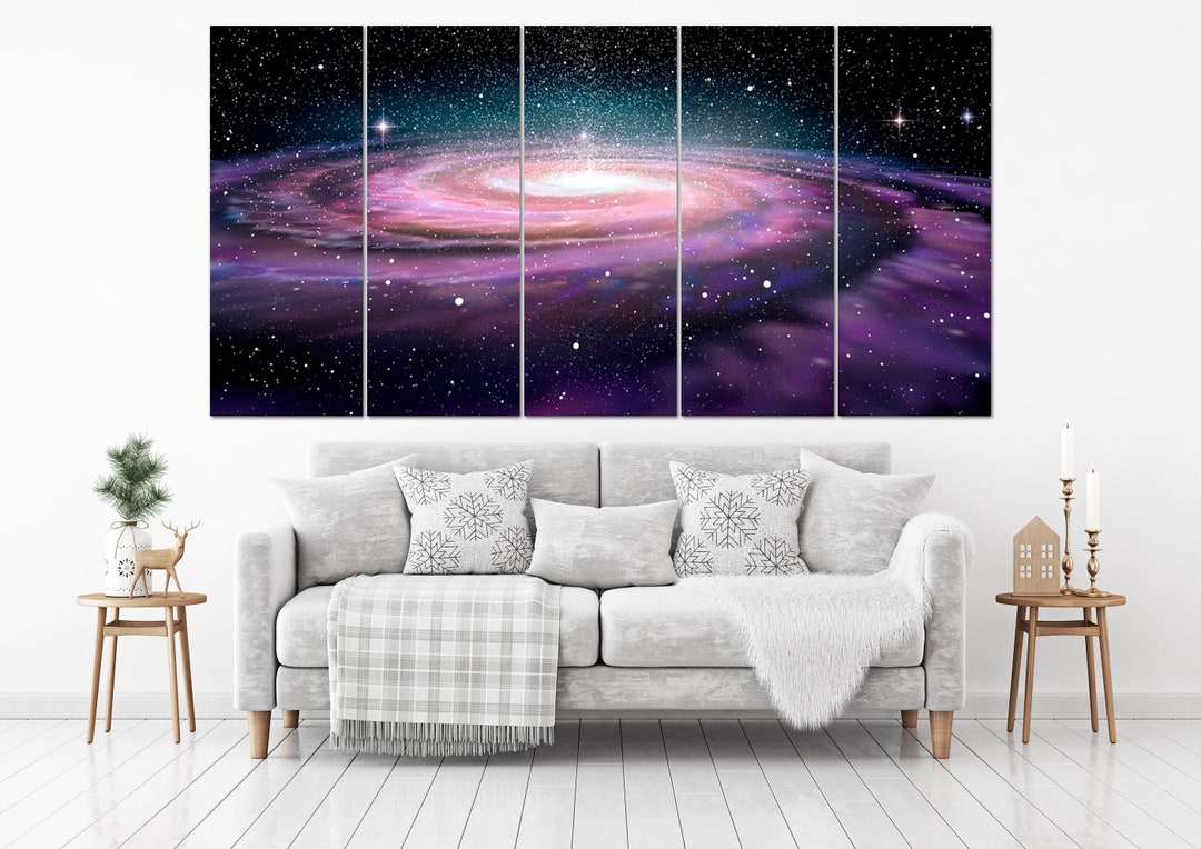 NASA Space Wall Art Spiral Galaxy Canvas Print Science Fiction - Etsy