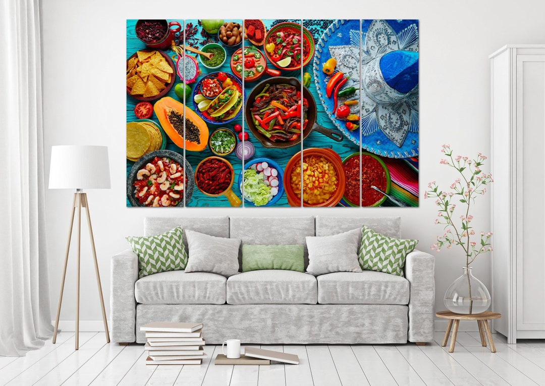 Food Kitchen Wall Art Fruits Vegetables Spices Print Wall - Etsy