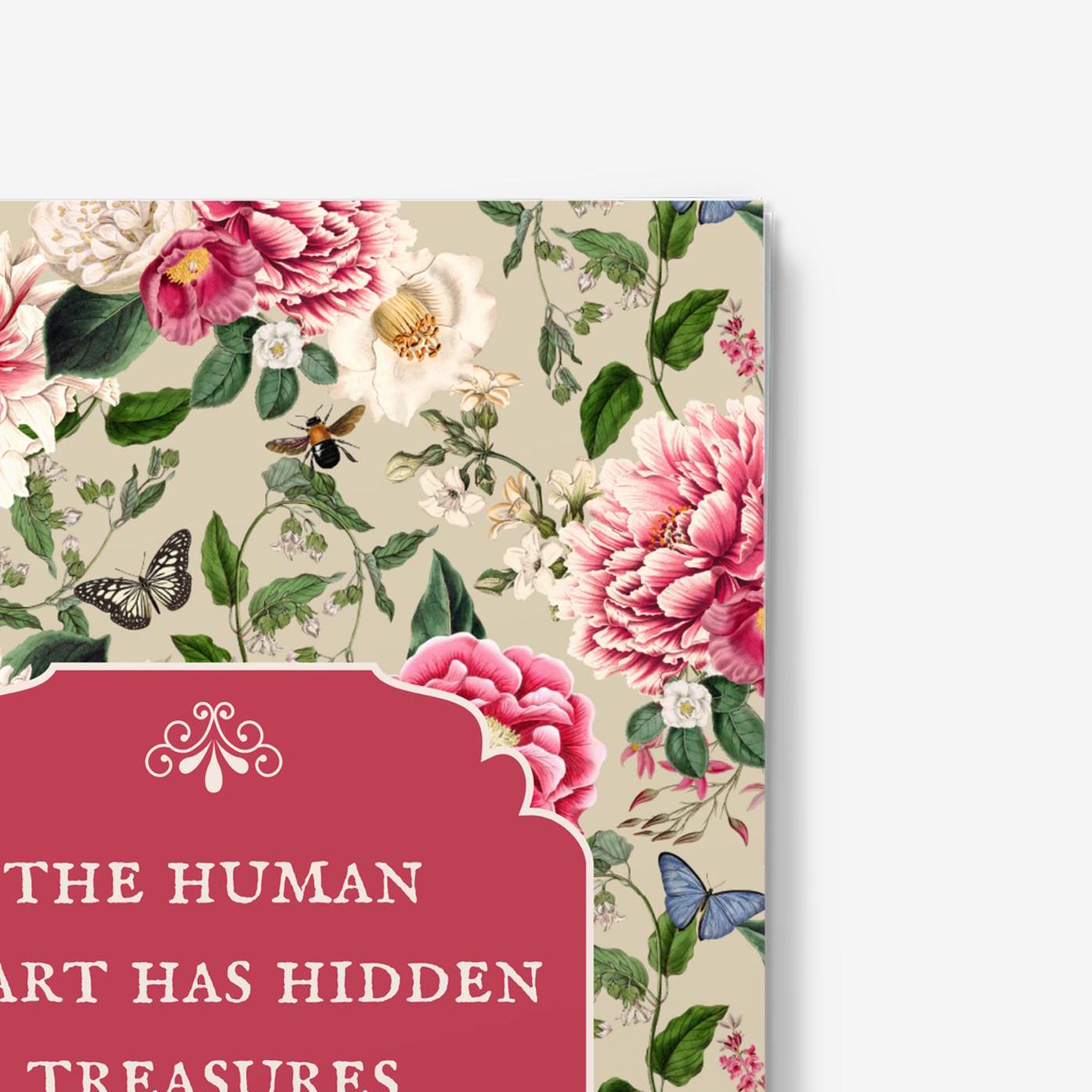 Charlotte Bronte the Human Heart Quote A5 Spiral Bound Notebook ...