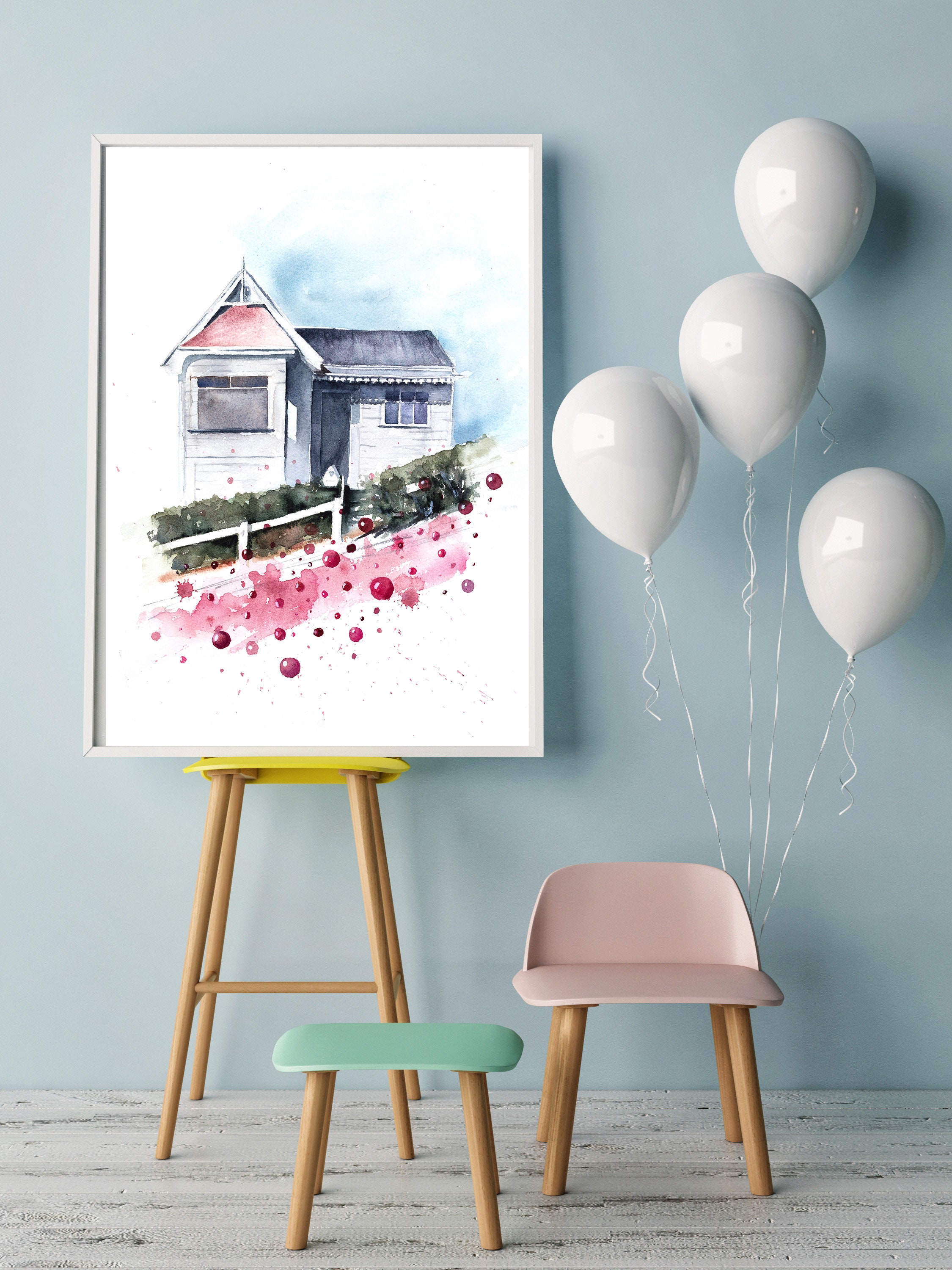 Dunedin Cityscape, Baldwin Street, Jaffa Race, Arte de Nueva Zelanda ...