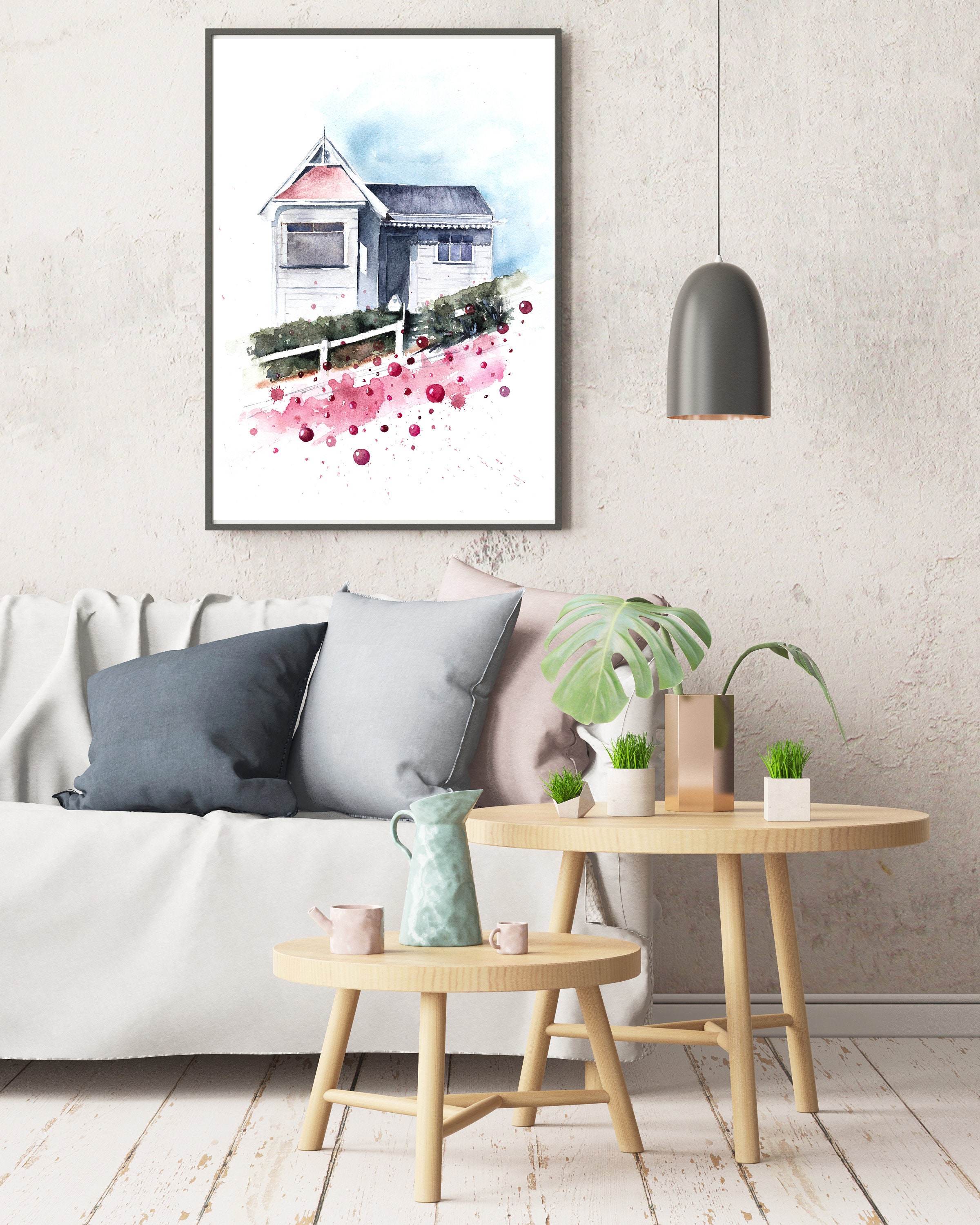 Dunedin Cityscape Baldwin Street Jaffa Race Arte de Nueva - Etsy España
