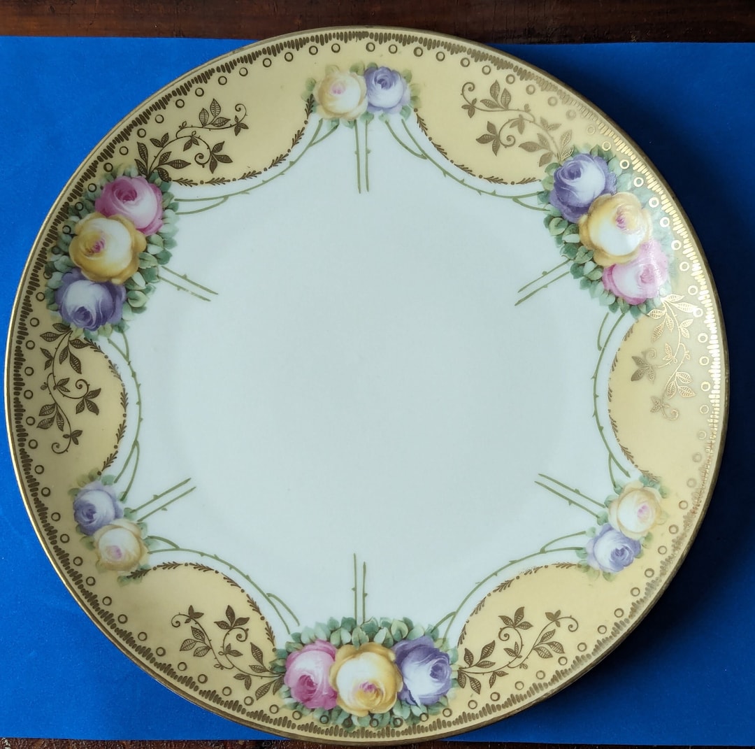 Antique RS Tillowitz Silesia Hand Painted Cabinet Plate Germany - Etsy