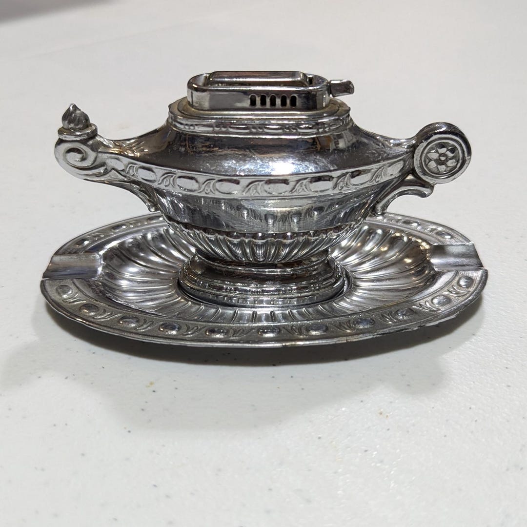 Occupied Japan I Dream of Genie Lighter and Tray - Etsy