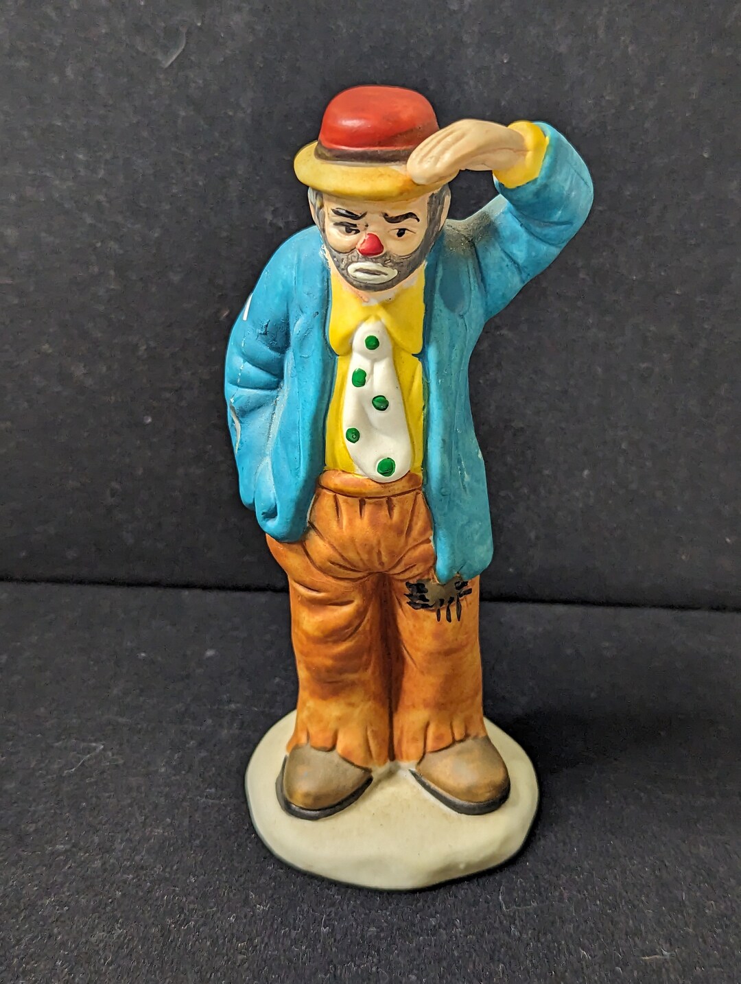 Hand Painted and Glazed VINTAGE Emmett Kelly Jr Collection Flambro ...