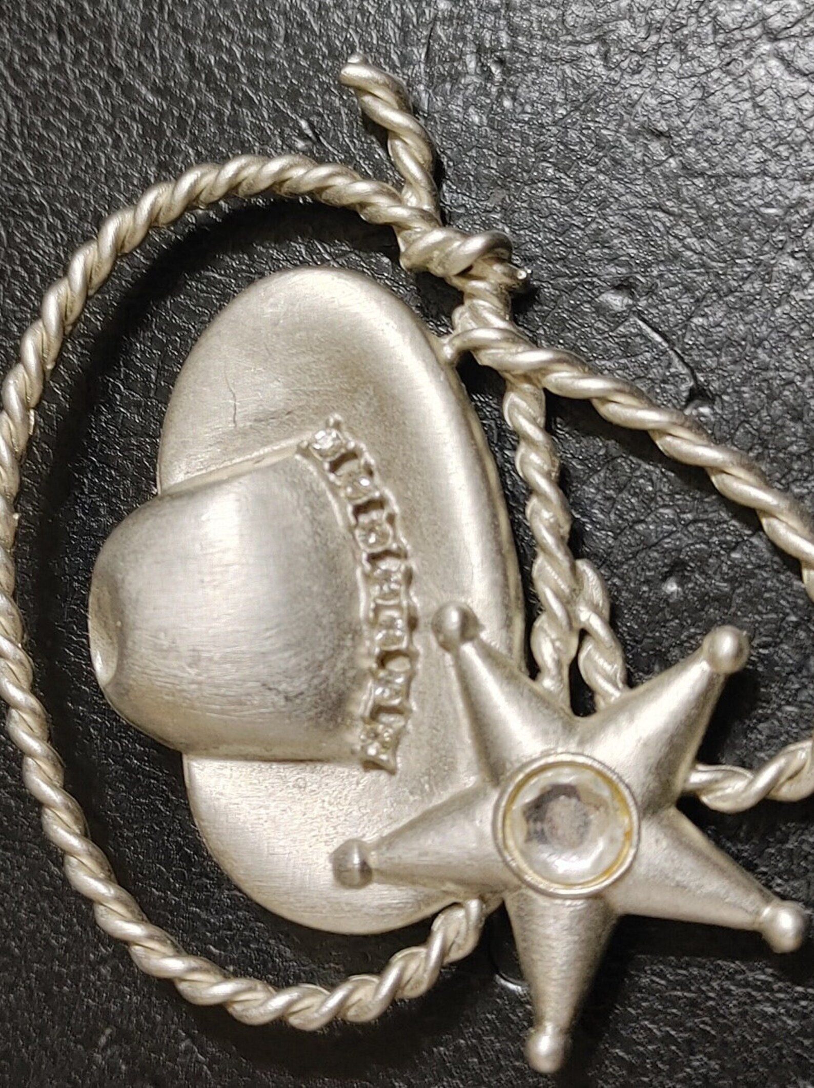 Incredibly beautiful and Rare Cowgirl Pin Fashion Silver | Etsy