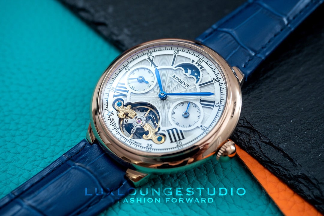 Personalized 45mm Dual Time Zone Automatic Mechanical Watch - Etsy