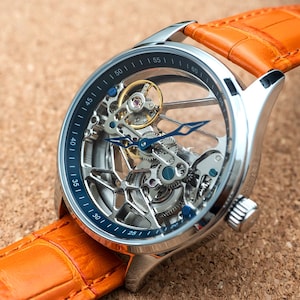 Mens Fashion Luxury Skeleton Automatic Mechanical Skeleton - Etsy