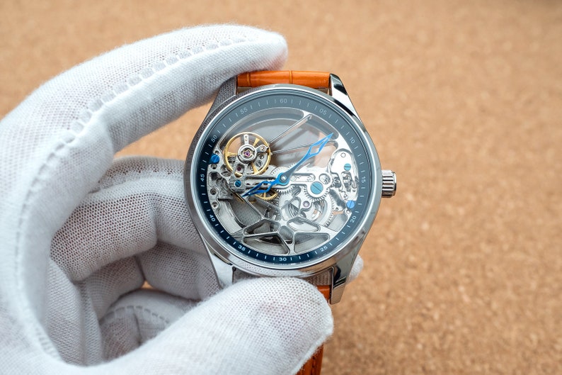 Mens Fashion Luxury Skeleton Automatic Mechanical Skeleton - Etsy