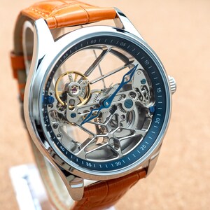 Mens Fashion Luxury Skeleton Automatic Mechanical Skeleton - Etsy