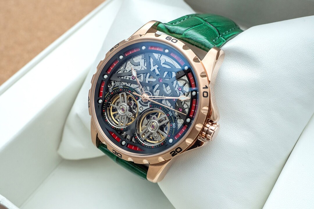 Personalized Mens Fashion Luxury Double Flywheel Automatic Mechanical ...