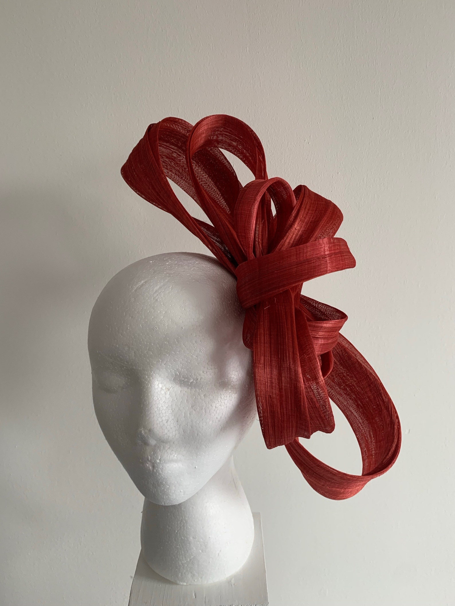Pippa- Rust, Burnt Orange Fascinator, Hat, Unique, Mother of the Bride ...