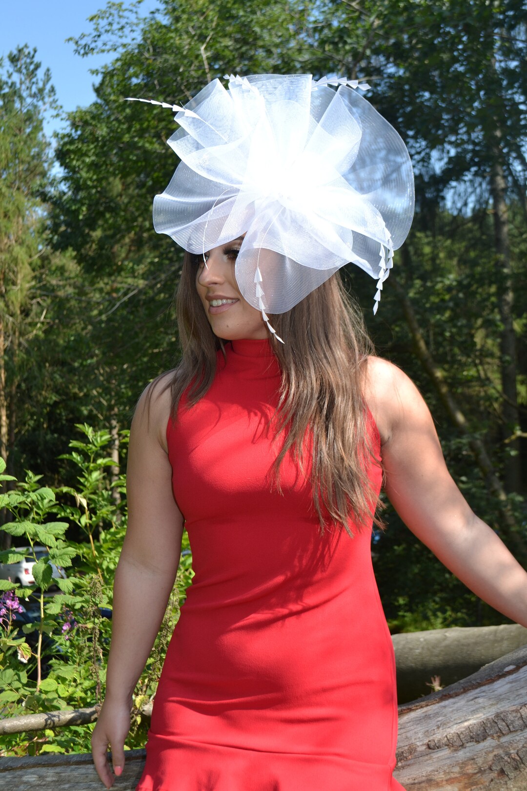 Daisy White Crinoline Fascinator, Crisp & Clean, Weddings, Royal Ascot ...