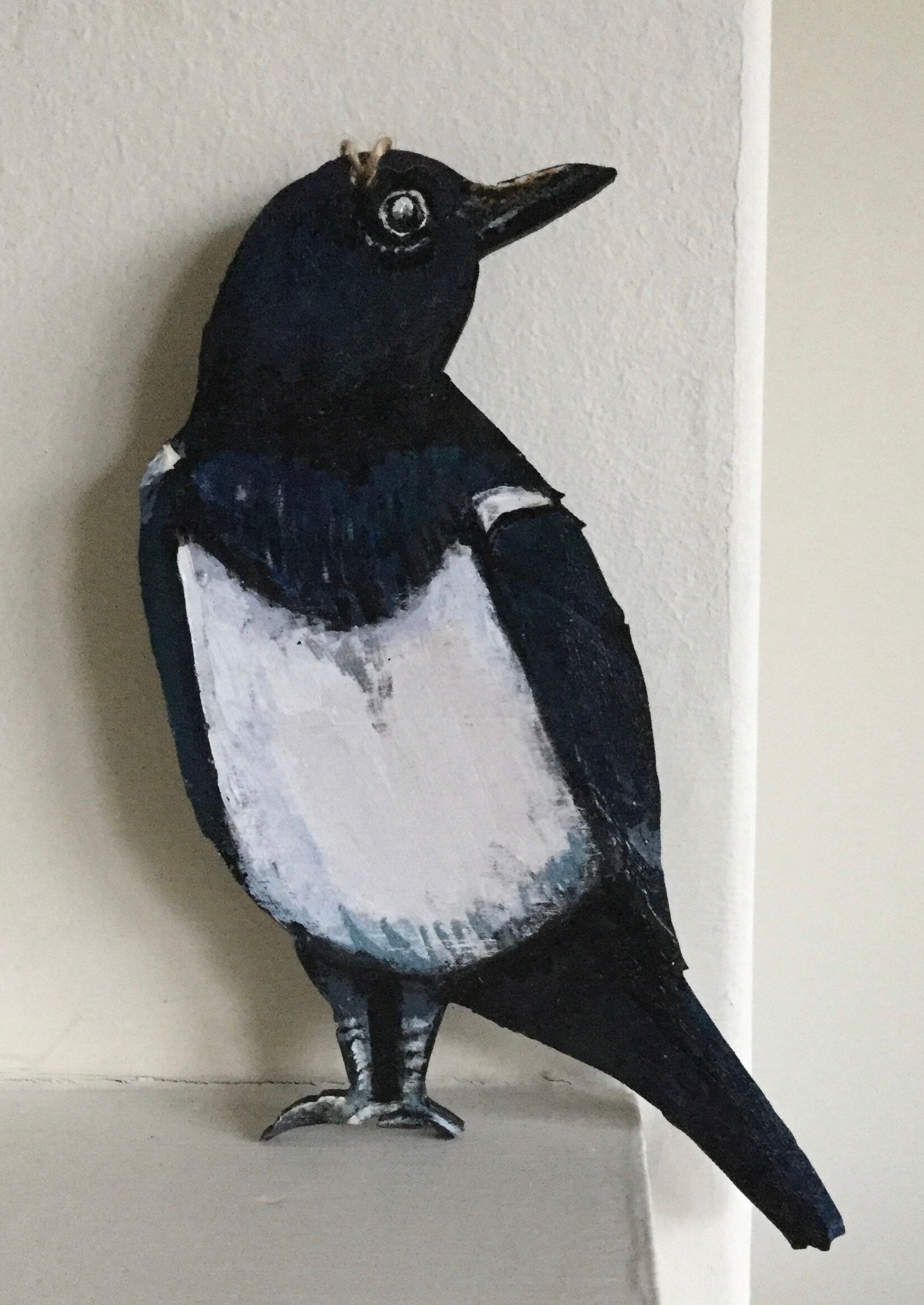 Cheeky Magpie Wooden Laser Cut, Hanging Ornament, Cut From Original ...