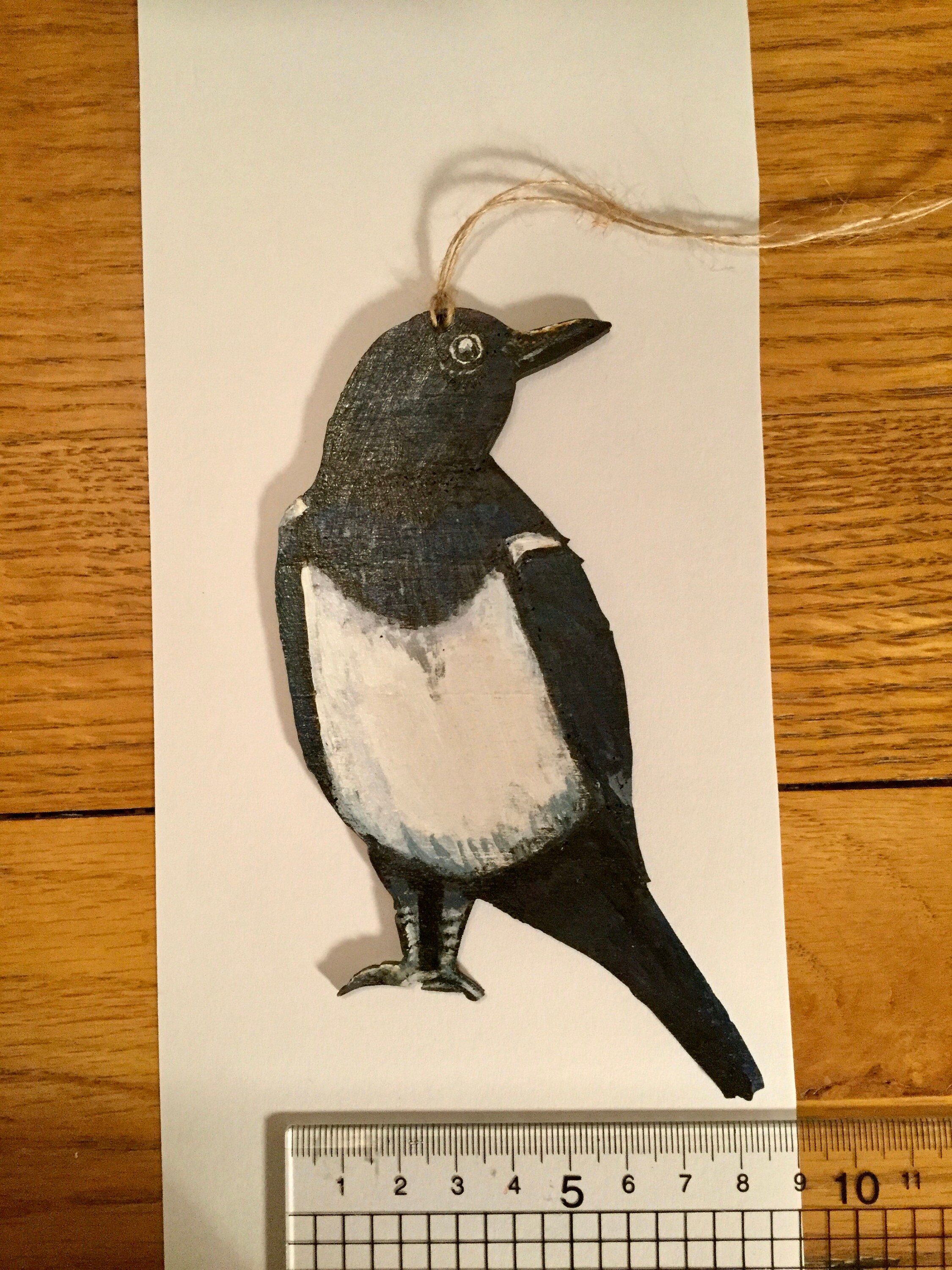 Cheeky Magpie Wooden Laser Cut, Hanging Ornament, Cut From Original ...