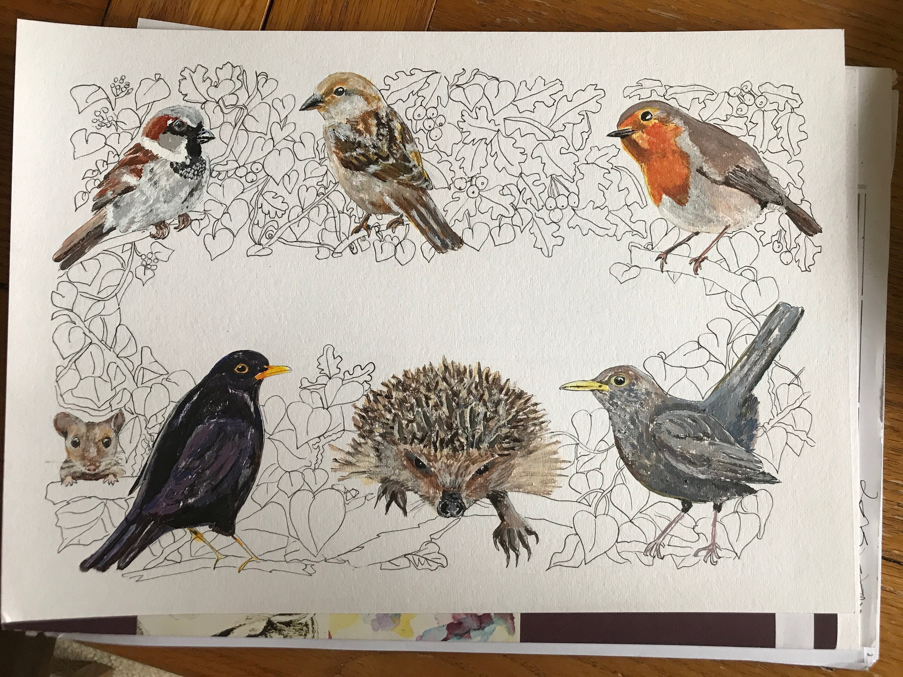 Save Our Hedgerows Poster, Environment Environmental Art Print, Birds ...
