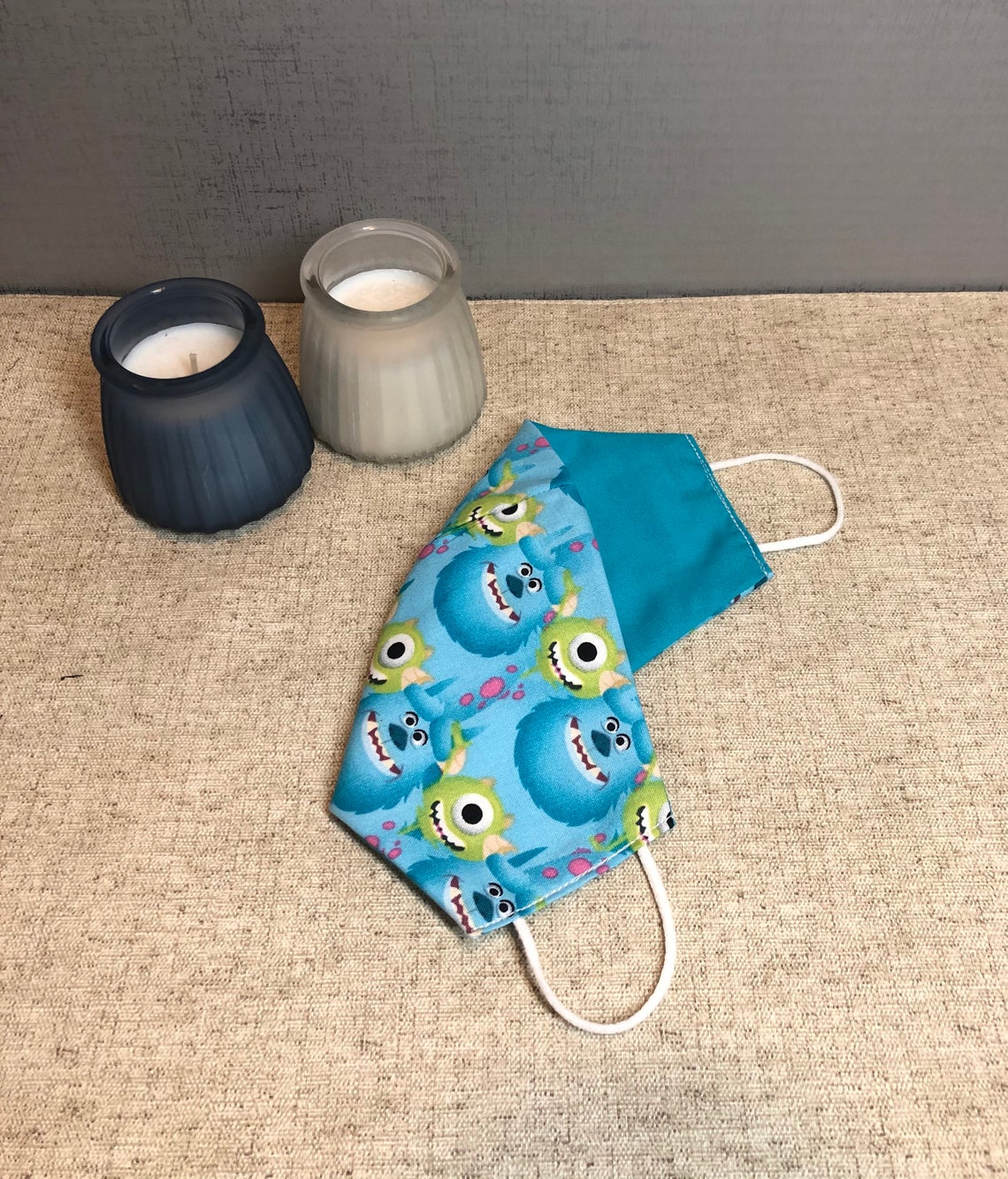 Mike and Sully Monsters Inc Face Mask with Flannel Filter | Etsy
