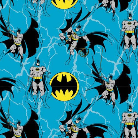 Batman Rope Toss 100% Cotton Fabric Fat Quarter 18in X 22in - Etsy