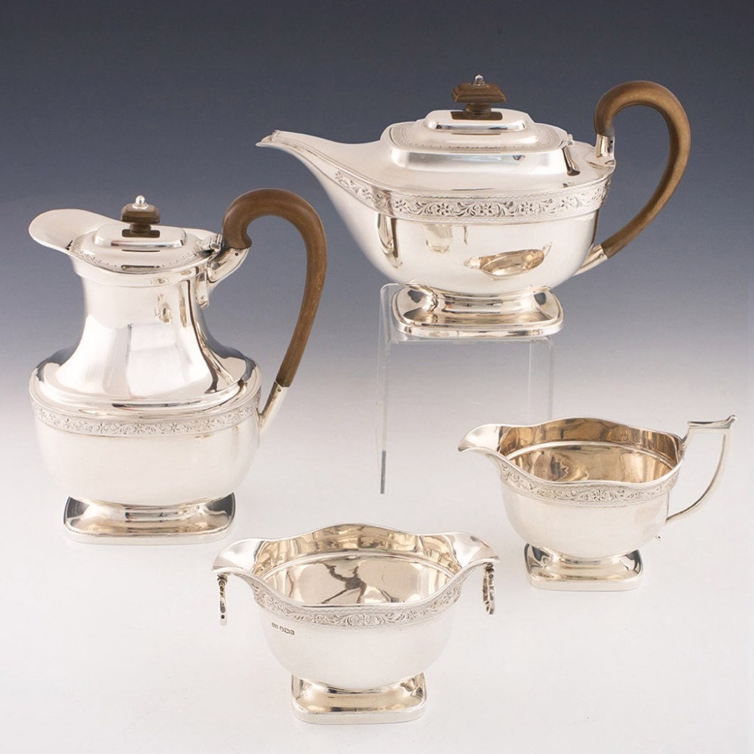 Mappin and Webb Sterling Silver Four Piece Tea Set Sheffield 1926 - Etsy