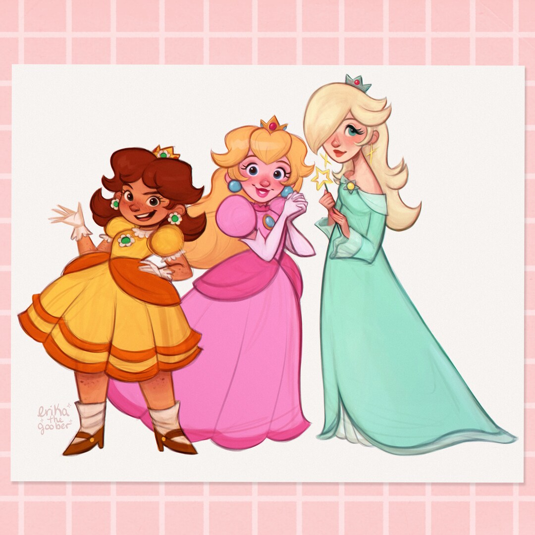 Video Game Princesses | ART PRINT - Etsy
