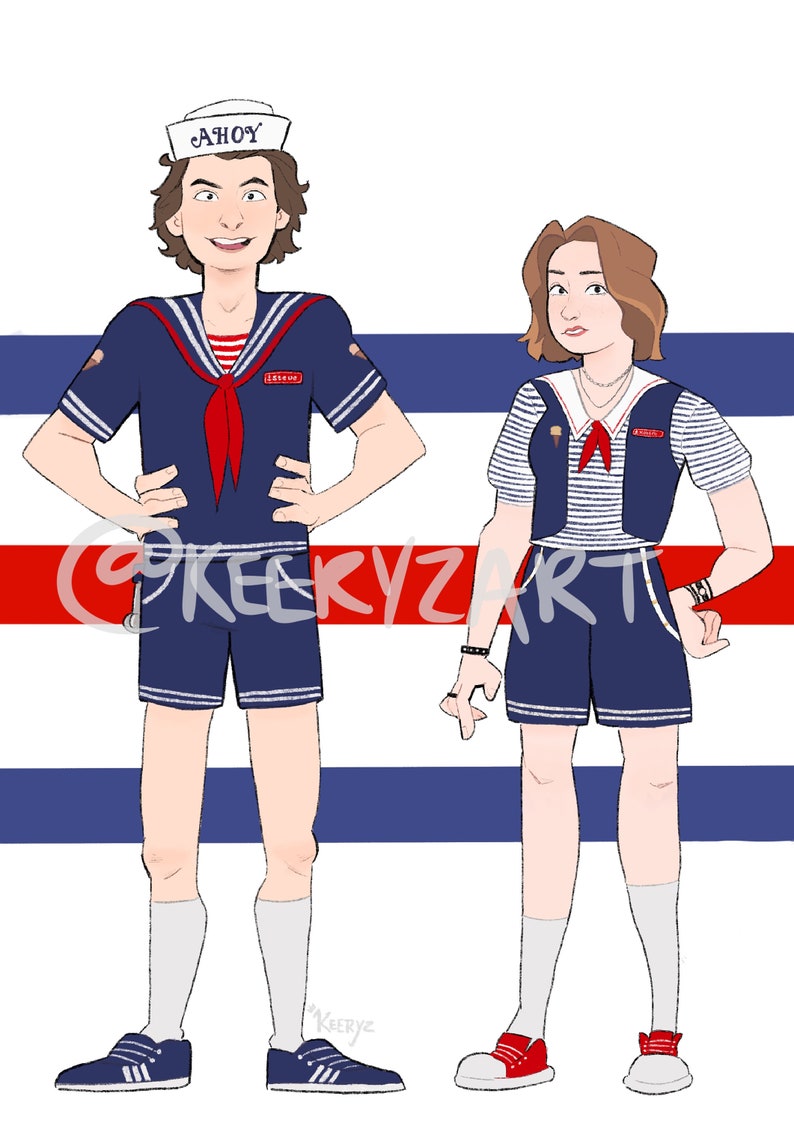 Steve and Robin Stranger Things Print - Etsy