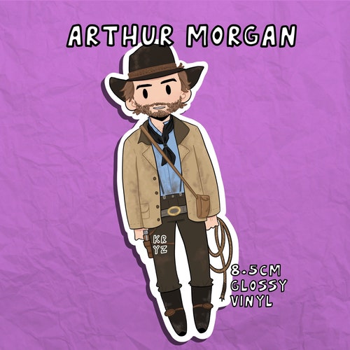 RDR2 Arthur Morgan Revolver Sticker - Etsy