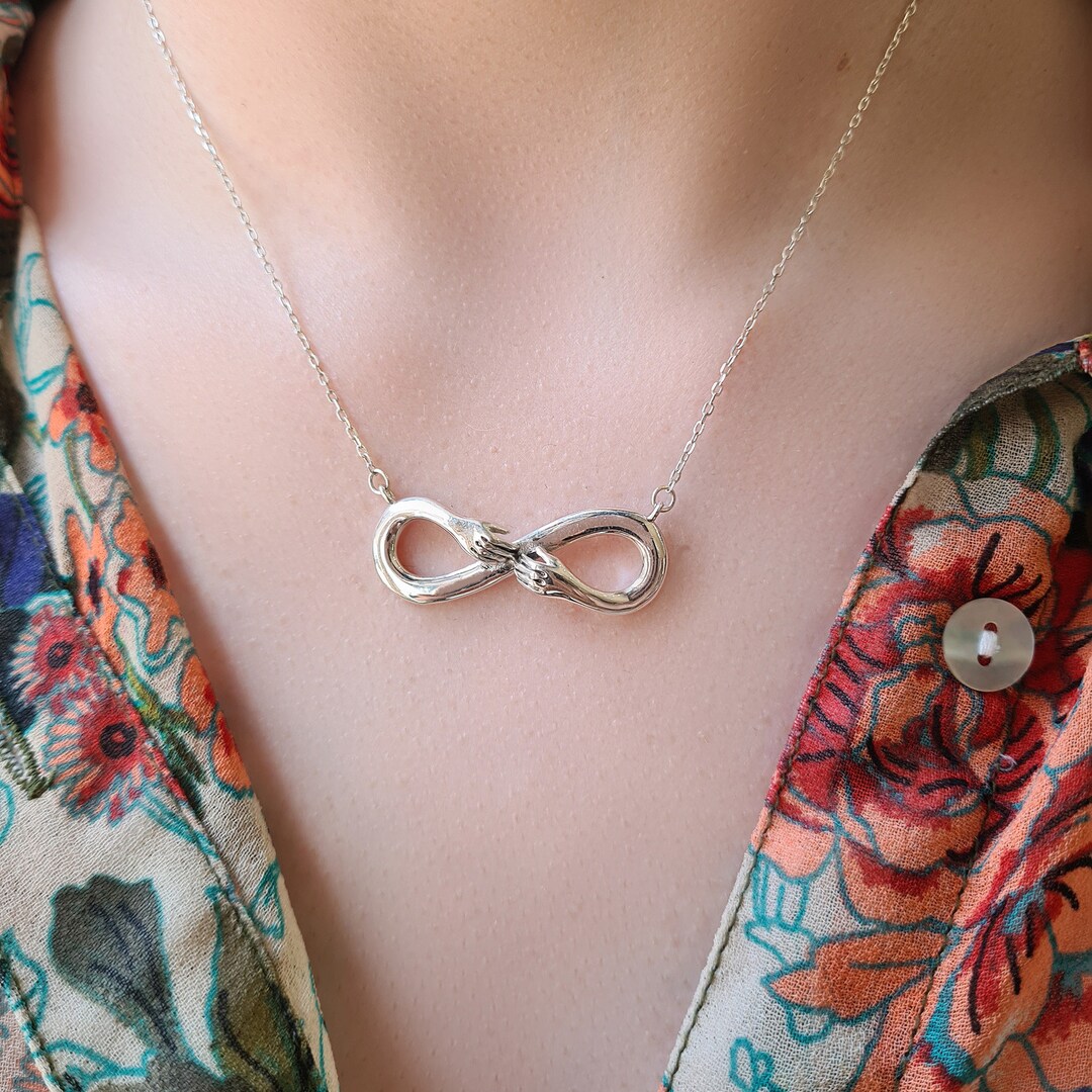 Sterling Silver Arms Hands Hugging Hand Necklace Pendant - Etsy Canada