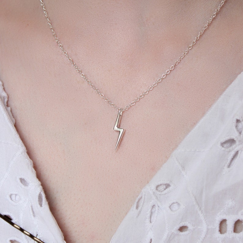 Silver or Gold Plated Lightning Bolt Flashlight Necklace - Etsy Ireland