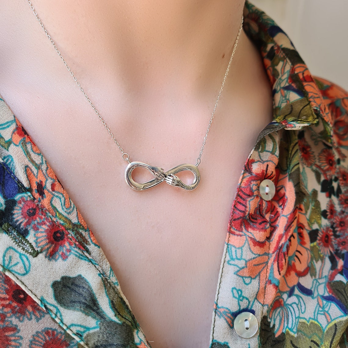 Sterling Silver Arms Hands Hugging Hand Necklace Pendant - Etsy Canada