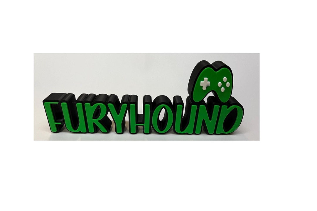 Personalized 3D Printed Gamer Tag Name Plate | Desk Decor - Etsy