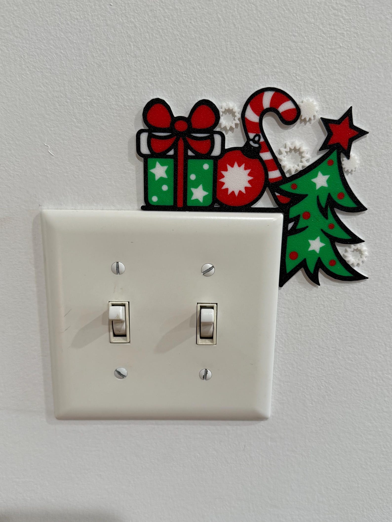 3D Printed Christmas Light Switch Decorations | Festive Home Decor - Etsy