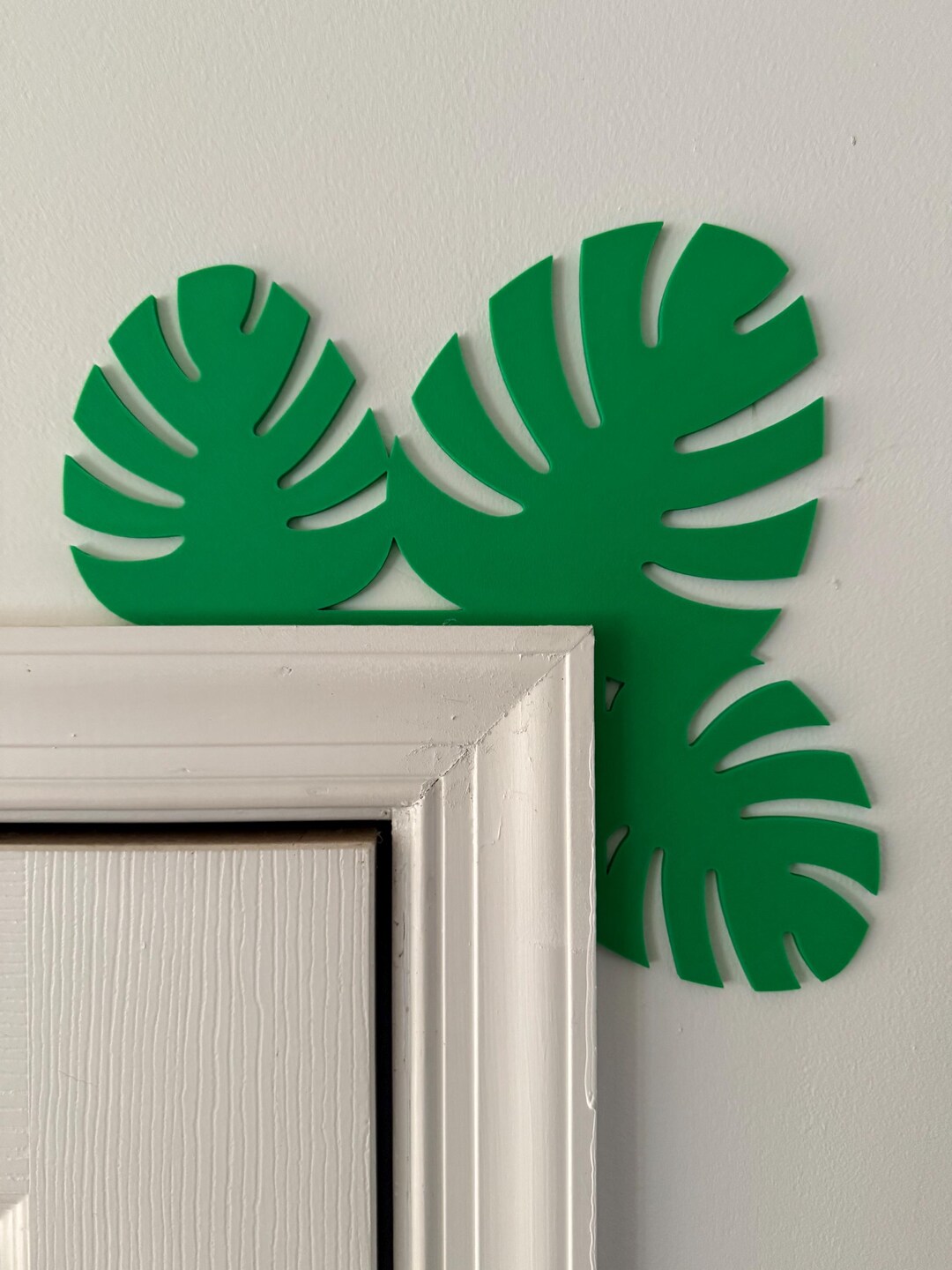 Monstera Leaf Door Corner Decor | Door Topper Decor - Spring Decor ...