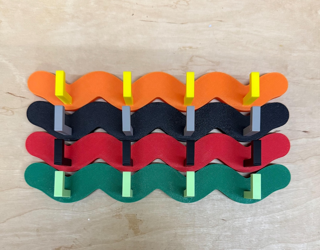 Wall Mounted Key Rack - 3d Printed Key Holder for Wall - Multiple ...