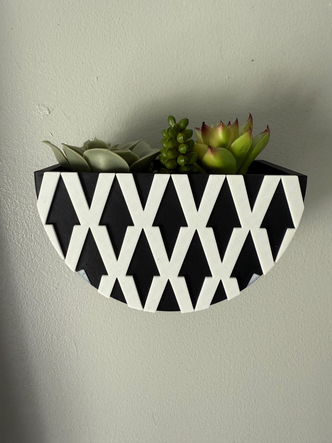 Mid Century Modern Circle Wall Planter | Sconce Planter | Renter ...