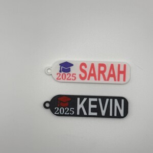 Personalized Class of 2025 Key Chain / Bag Tag / Key Ring - Etsy