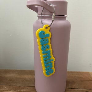 Personalized 3D Printed Name Tag | Custom Bag Tag - Etsy