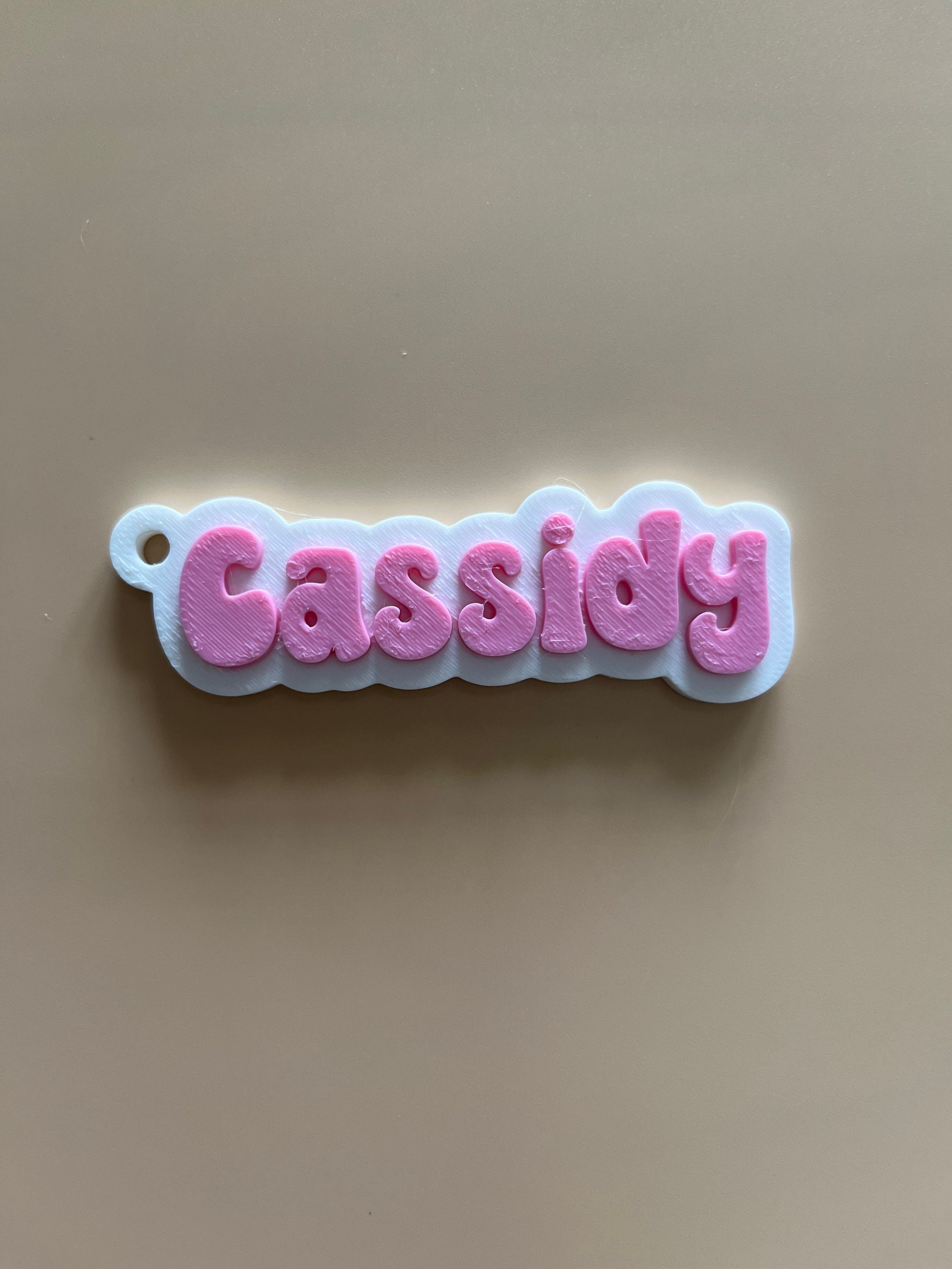 Personalized 3D Printed Name Tag | Custom Bag Tag - Etsy