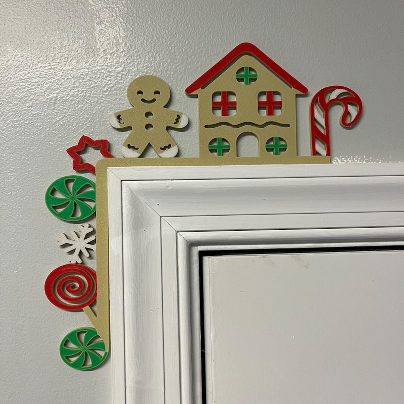 Gingerbread Man Door Decor - Etsy
