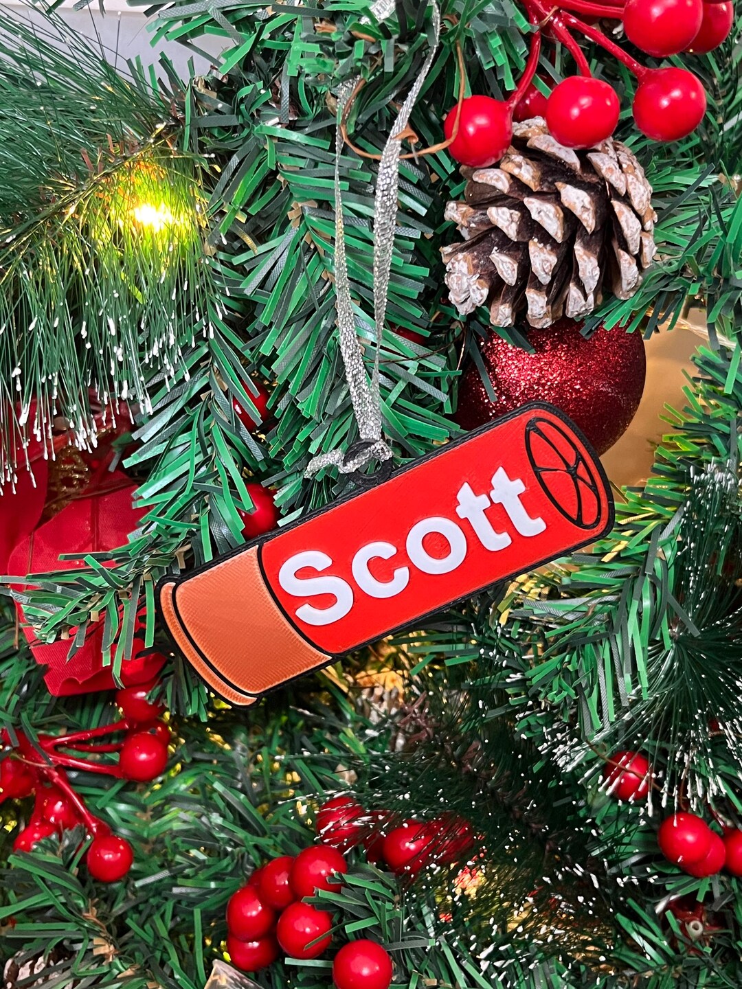 Personalized Shotgun Shell Christmas Ornament | Shotshell Ornament ...