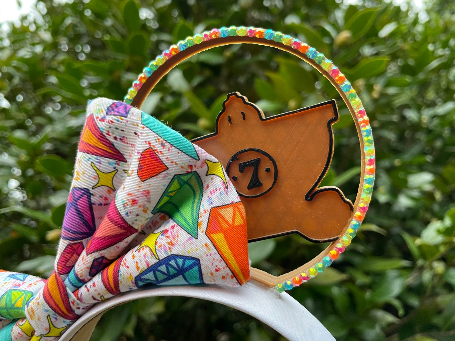 Rhinestone Mine Tain Park Mouse Ears, 3D 7 Dwarfs Mouse Ears, 7 Dwarfs ...