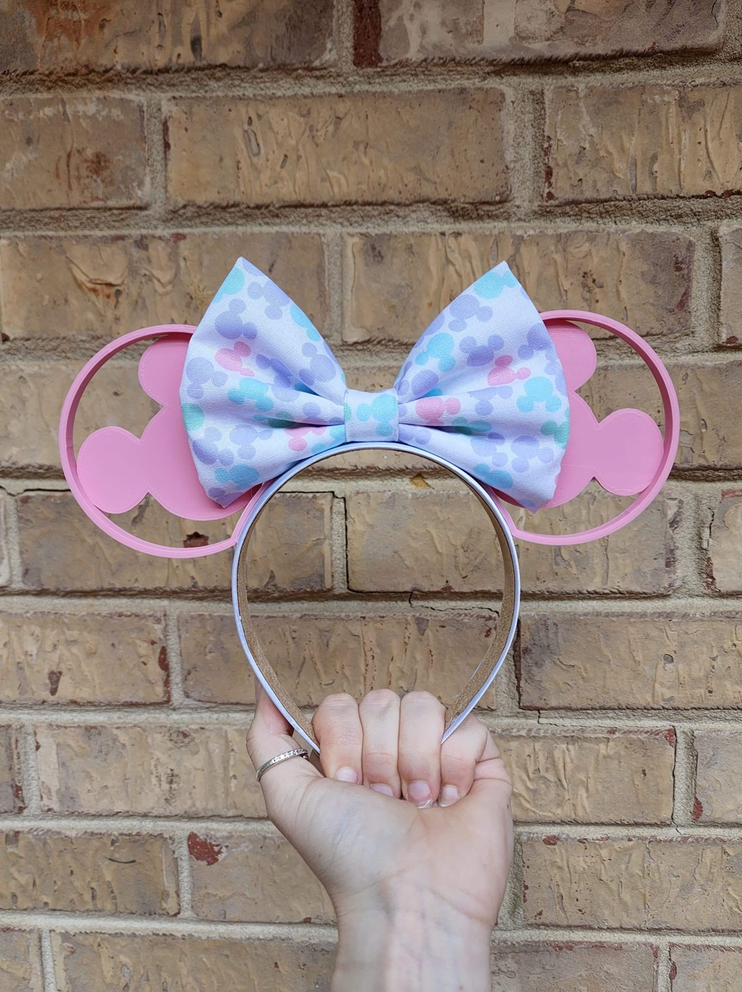Pastel Park Mouse Ears, 3D Pastel Rainbow Mmouse Ears, Mouse Head Ears ...