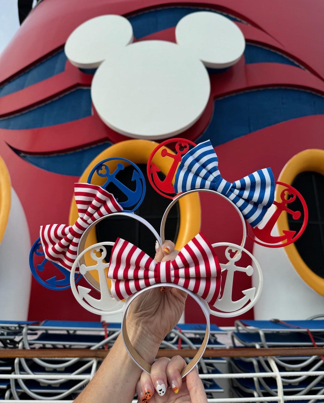 Anchor Park Mouse Ears, Cruise Inspired 3D Printed Ears, Cruise Anchor ...
